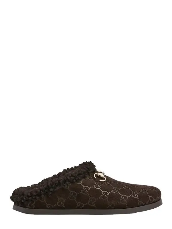 Gucci Suede Mule - Black
