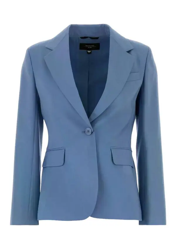Max Mara Lamine Wool Blazer - Blue