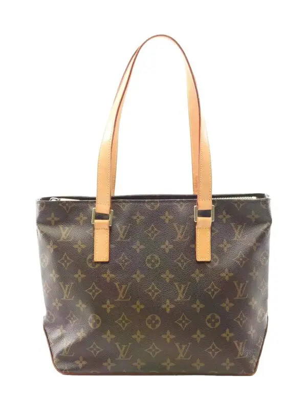 LOUIS VUITTON 2005 Monogram Cabas Piano Tote Bag - Brown