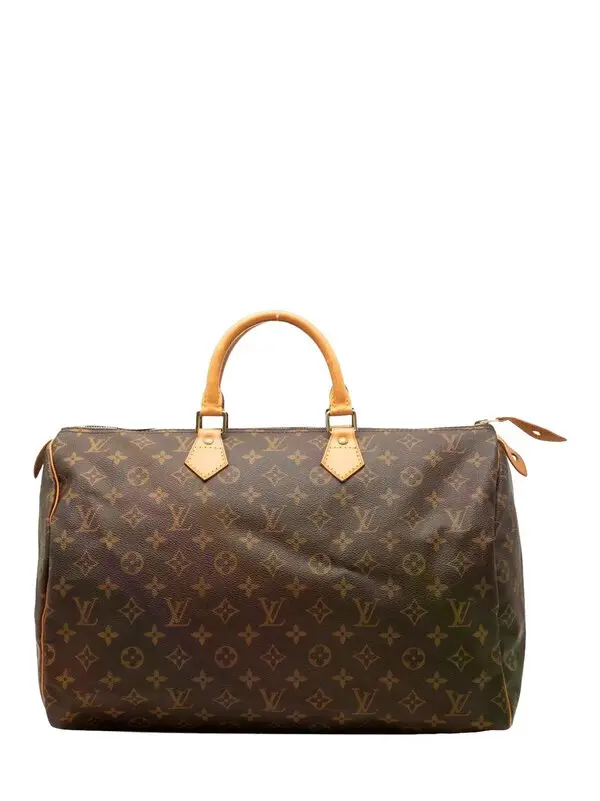LOUIS VUITTON 1995 Monogram Speedy 40 Boston Bag - Brown