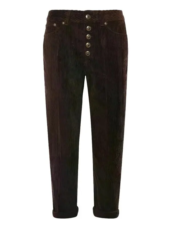 DONDUP Corduroy Five-pocket Jeans - Brown