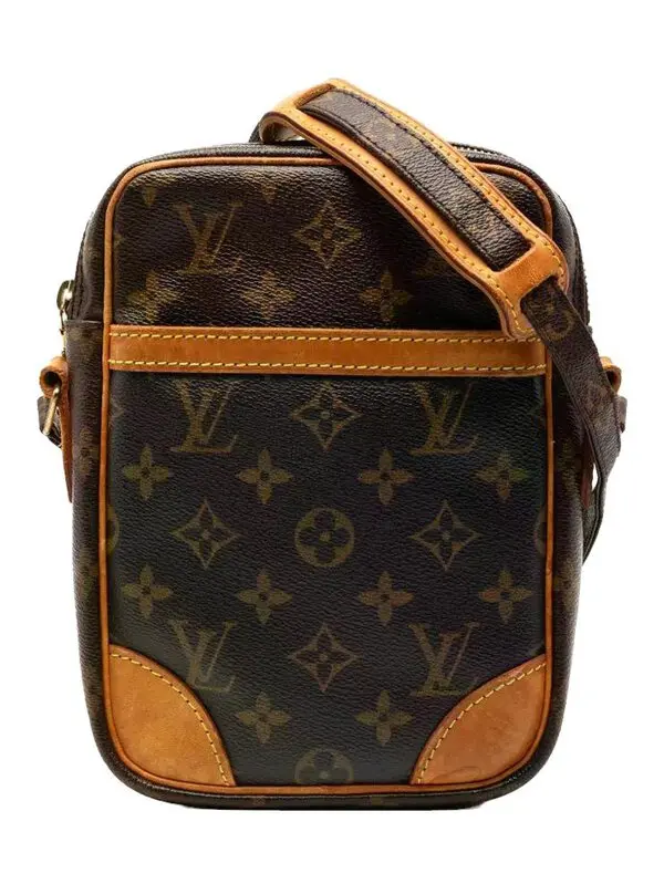 LOUIS VUITTON 2003 Monogram Danube Crossbody Bag - Brown