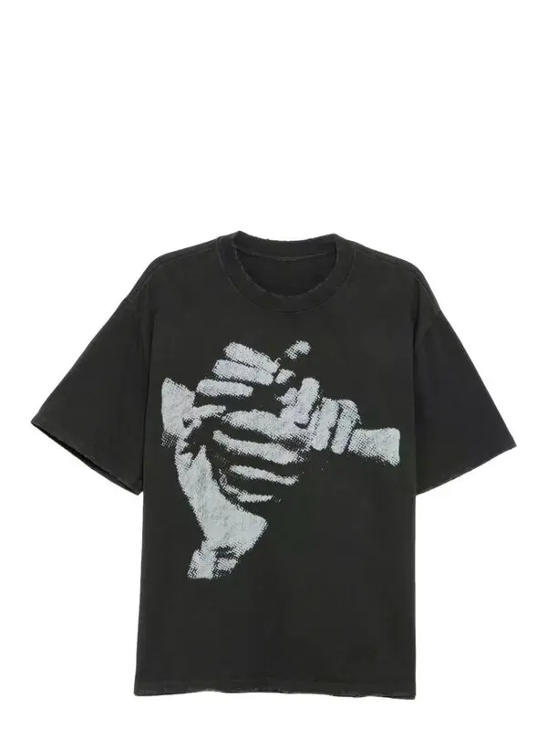 WARMAN Graphic-print T-shirt - Black