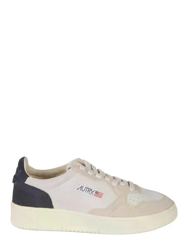 AUTRY Panelled Perforated Sneakers - Neutrals