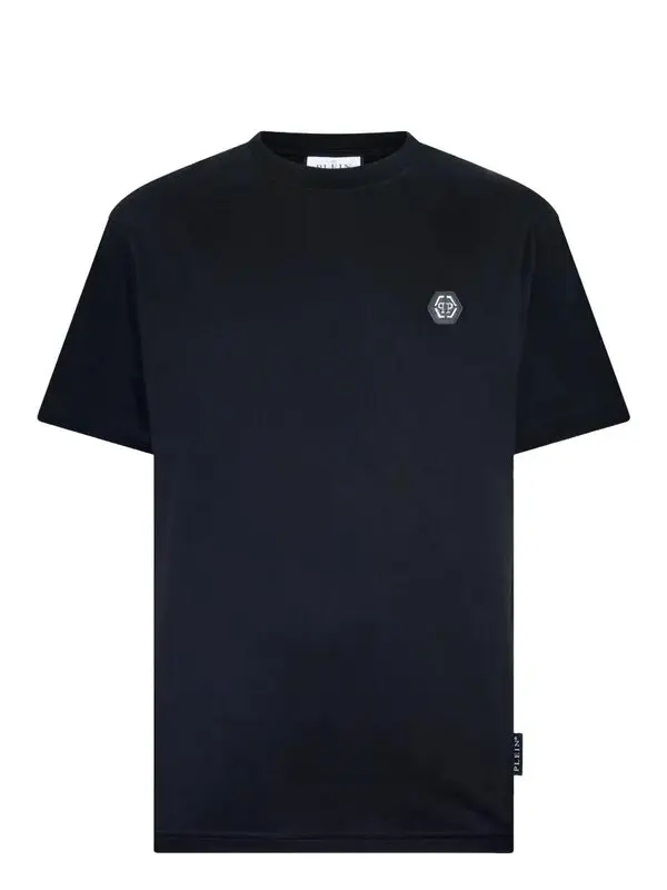 Philipp Plein Round-neck Logo T-shirt - Black