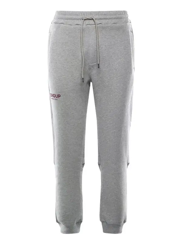 DONDUP Drawstring Logo Trousers - Grey