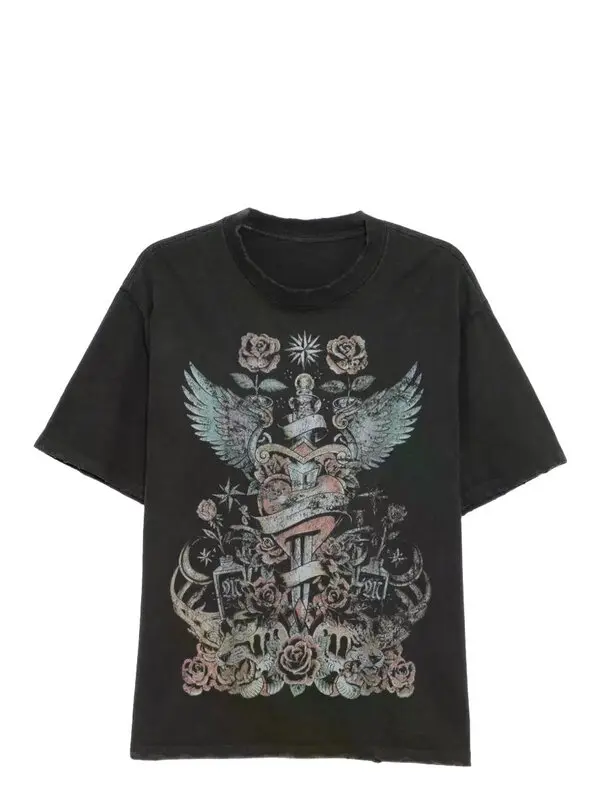 WARMAN Graphic-print T-shirt - Grey