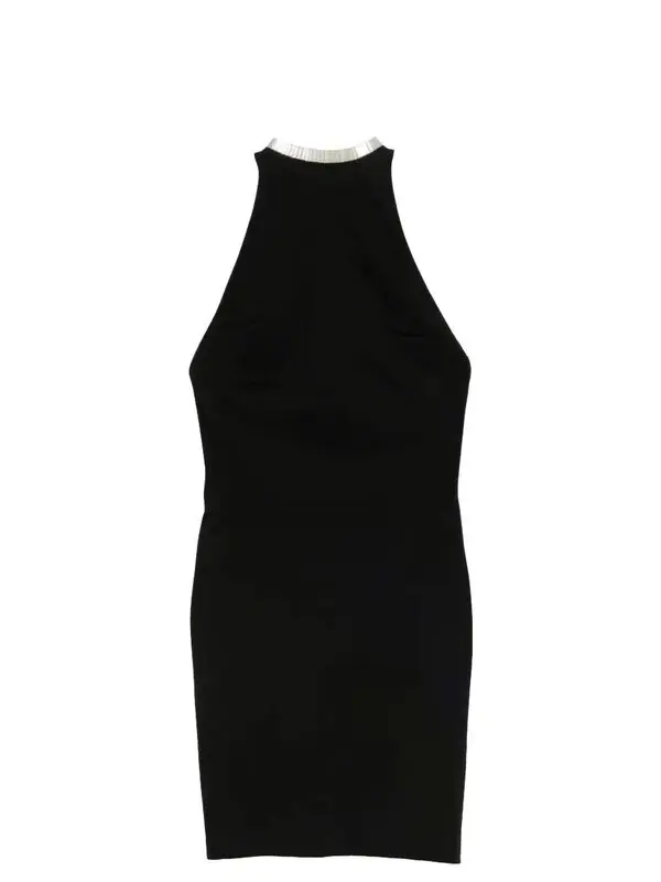 Attico Halter-neck Mini Dress - Black