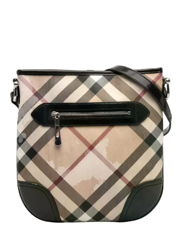 Burberry 2000-2017 Supernova Check Dryden Crossbody Bag - Brown
