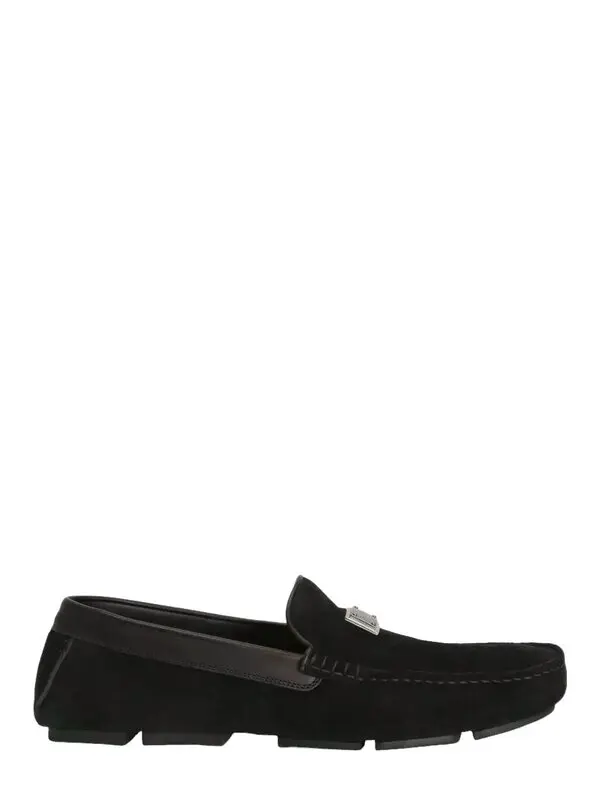 Dolce & Gabbana Suede Loafers - Black