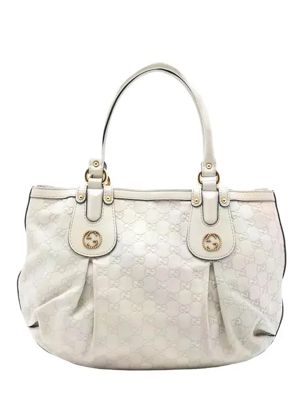 Gucci Scarlett Sima Tote Bag - White