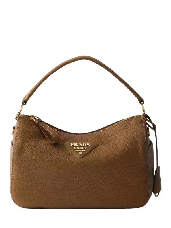 Prada Leather Shoulder Bag - Brown