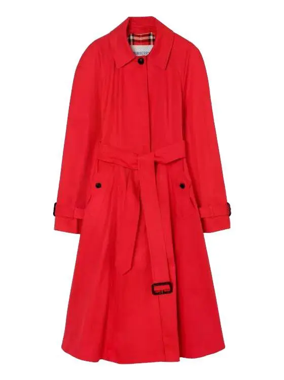 Burberry Ellingham Trench Coat - Red
