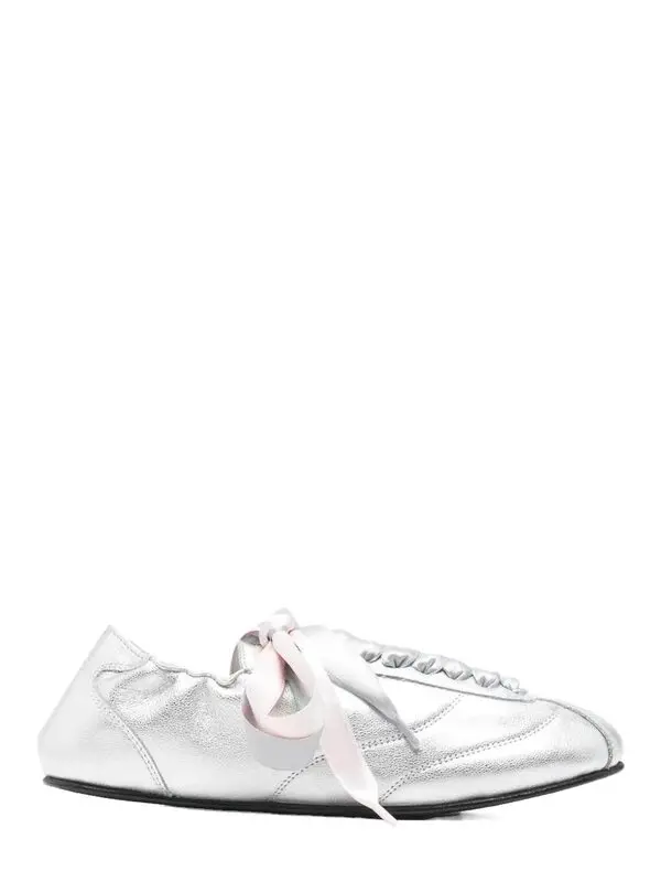 Repetto Ribbon Lace Sneakers - Silver