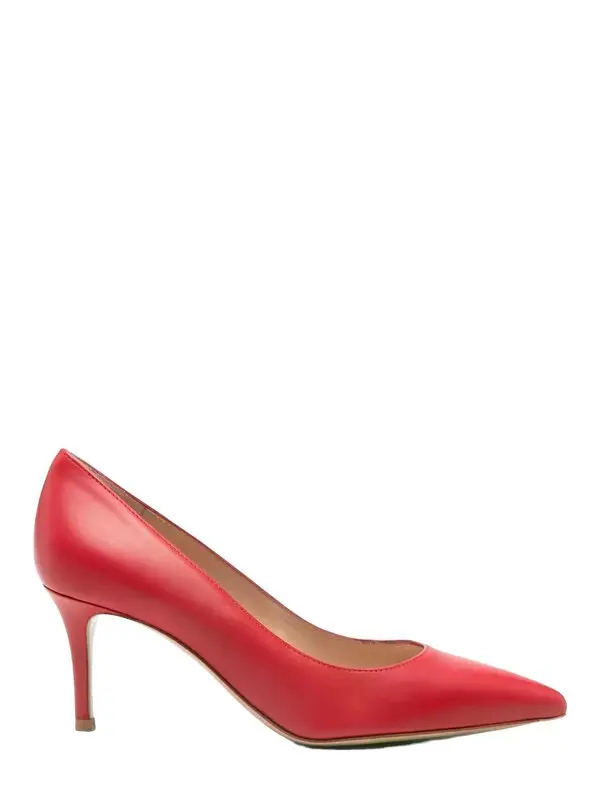 GIANVITO ROSSI Calf Leather Pumps - Red