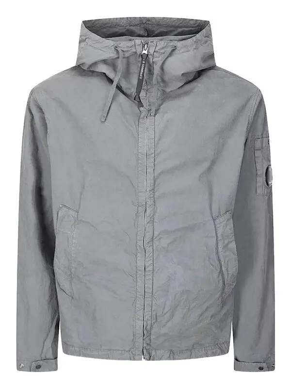 C.P. COMPANY Micro-reps Lens Hooded Jacket - Grey