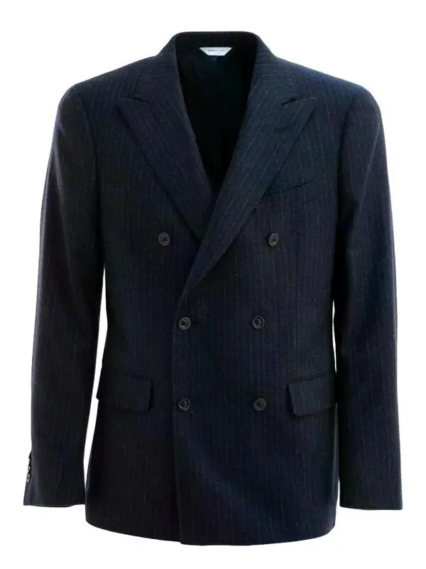 Boglioli Pinstripe Double-breasted Suit - Blue