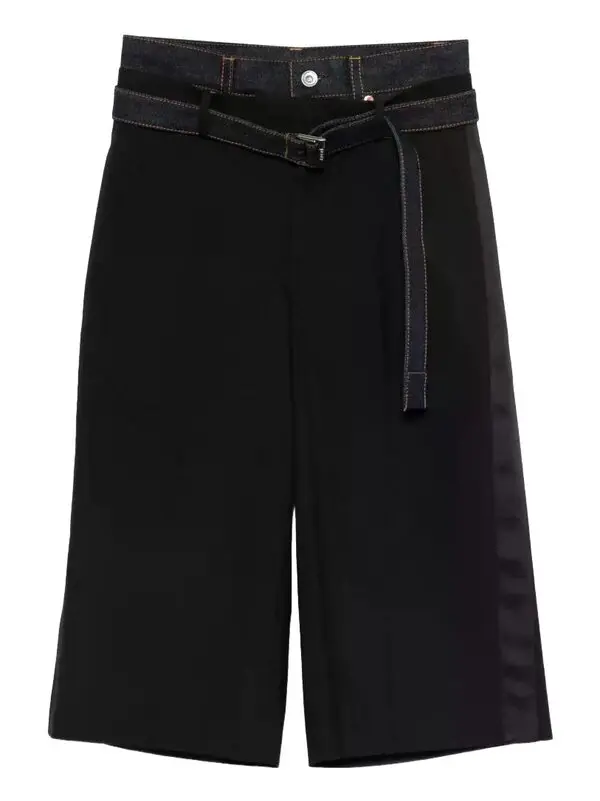Sacai Belt-detail Shorts - Black