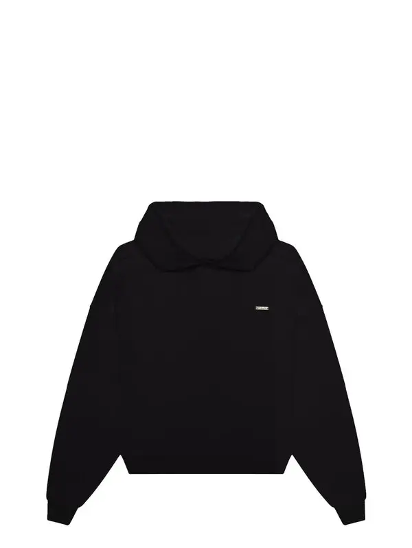 PLACE OF ËLMS Logo-plaque Hoodie - Black