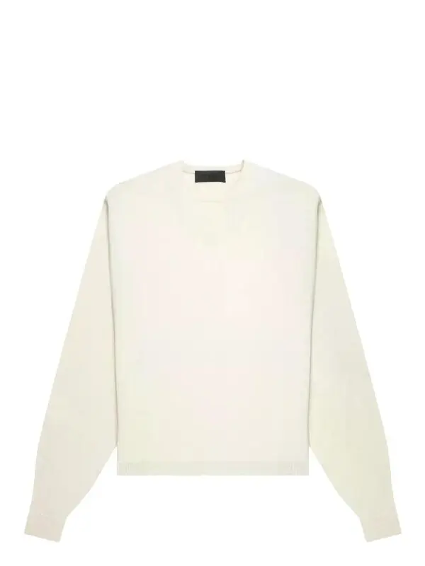 PLACE OF ËLMS Embroidered Crew-neck Sweater - Neutrals
