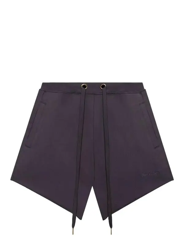 PLACE OF ËLMS Engraved Logo Slate Shorts - Grey