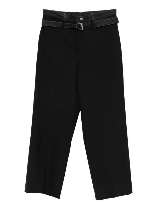 Sacai Belted Trousers - Black