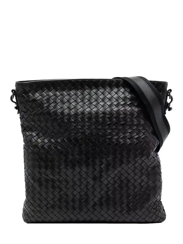 Bottega Veneta 2012-2025 Nappa Intrecciato Vn Crossbody Bag - Black
