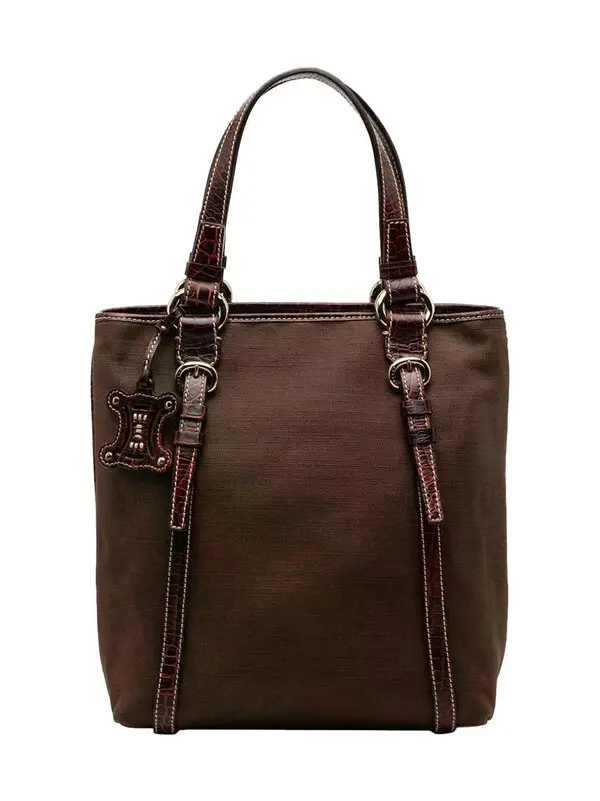 Celine 2007 Canvas Tote Bag - Brown