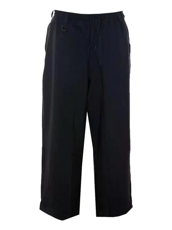 Y3 Elasticated Wide Track Trousers - Black