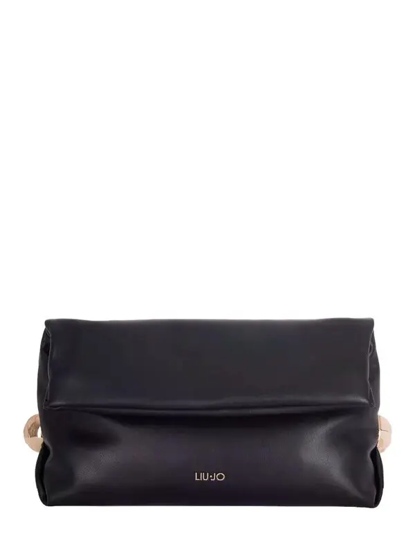 Liu Jo Ring Detail Clutch Bag - Black
