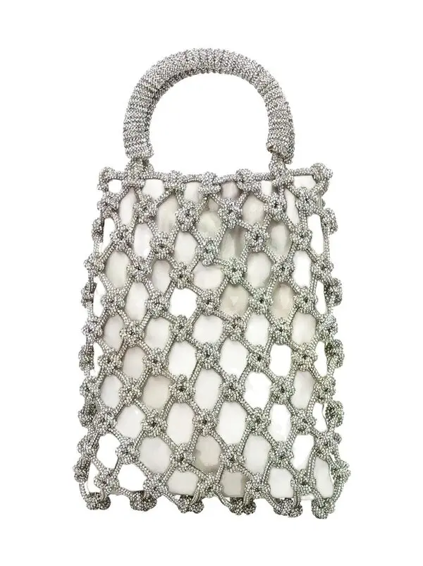 Rosantica Crystal-embellished Tote Bag - Silver