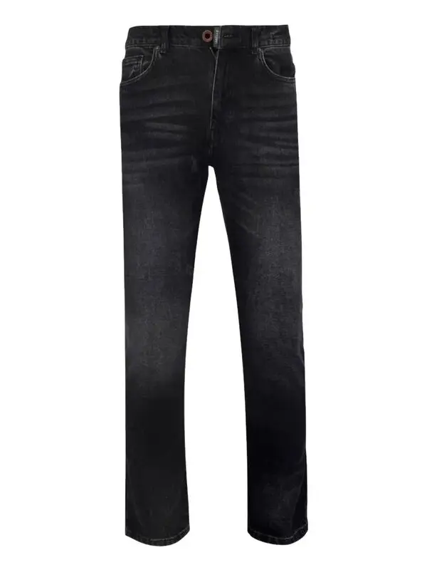 GAELLE Slim Fit Denim Trousers - Black