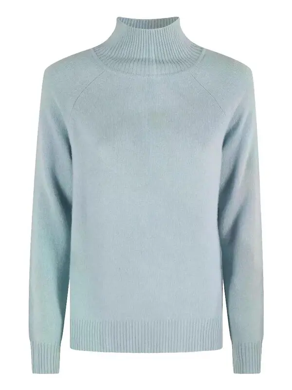 Max Mara Alcali High-neck Sweater - Blue