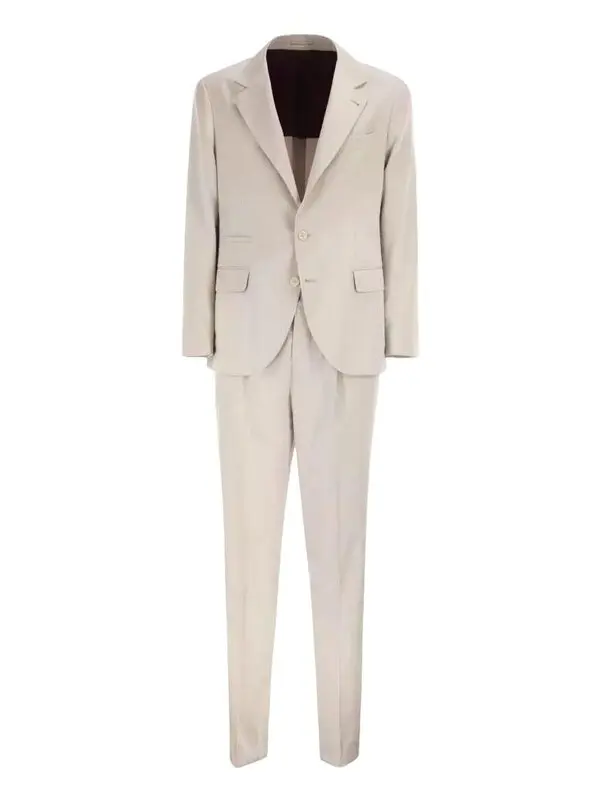 Brunello Cucinelli Two-button Pleated Suit - Neutrals