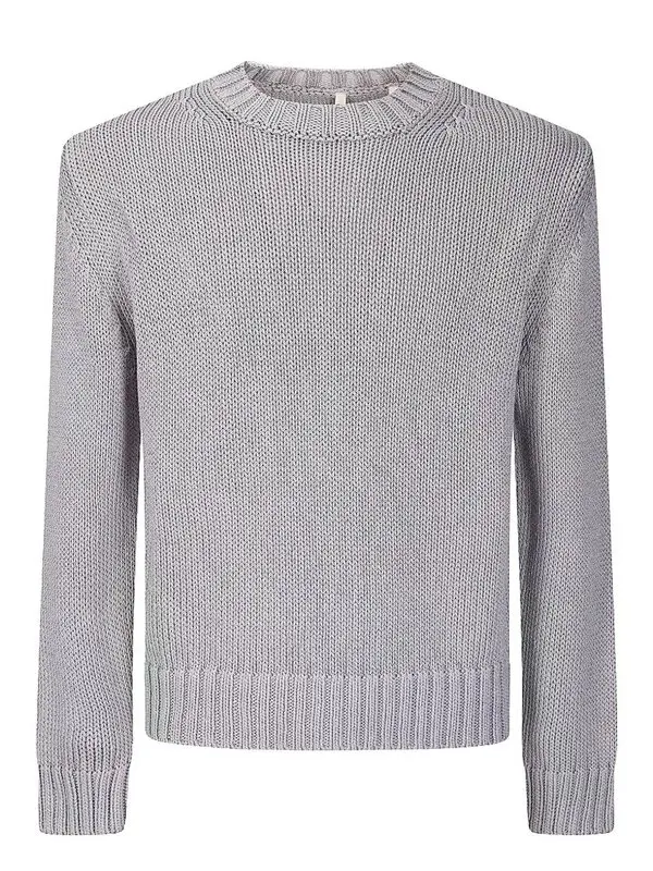 SUNFLOWER Frederik Cotton Sweater - Grey