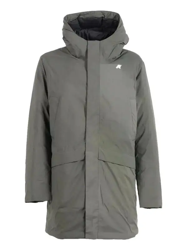 K-WAY Jarno St Thermo Hooded Coat - Grey