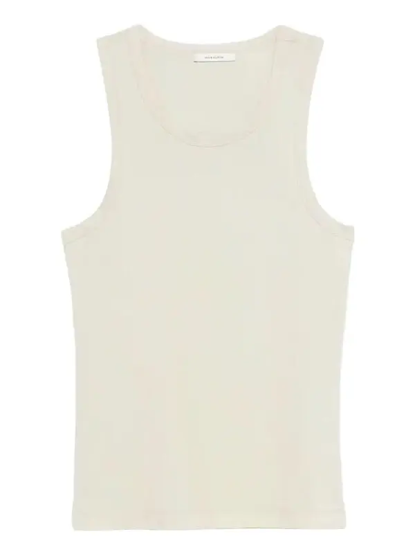 ENTIRE STUDIOS Ribbed-trims Tank Top - Neutrals