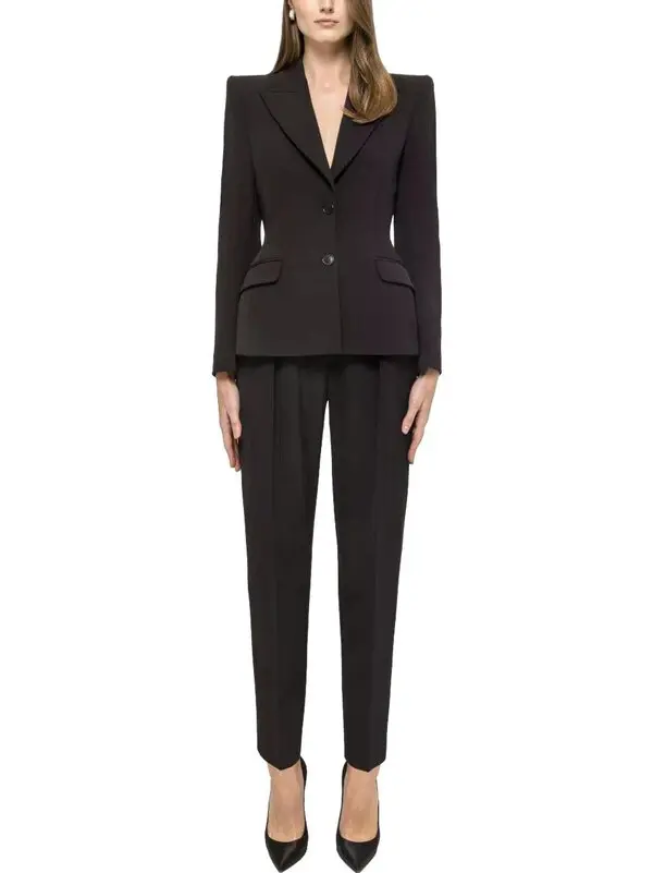 NISSA High-rise Trousers - Black
