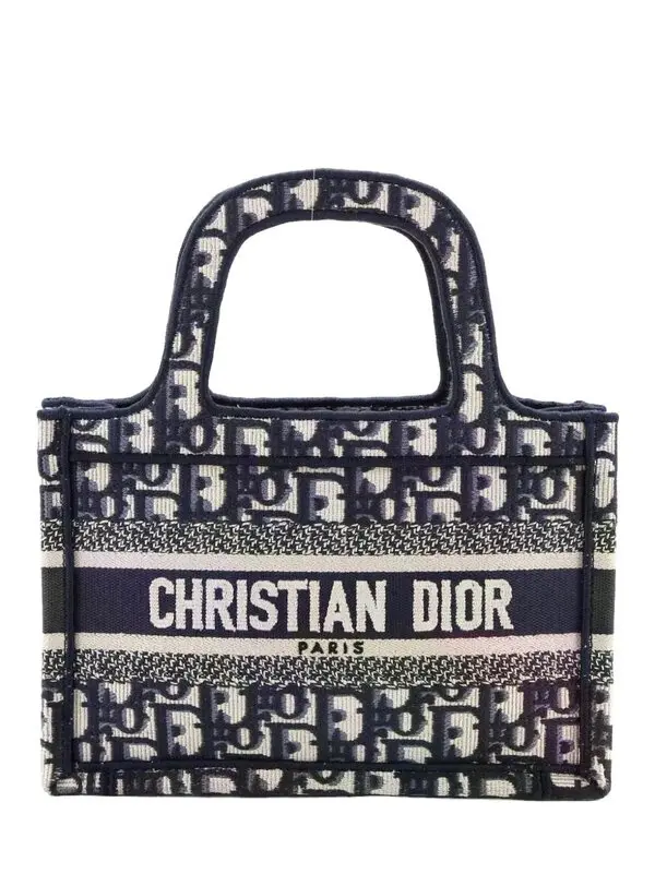 Dior Oblique Canvas Mini Tote Bag - Blue