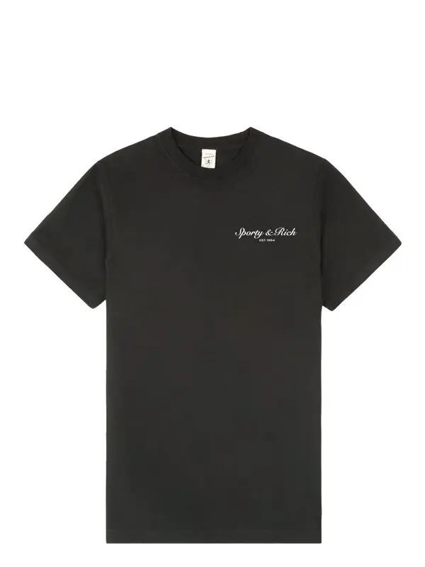 SPORTY & RICH Graphic-print T-shirt - Black