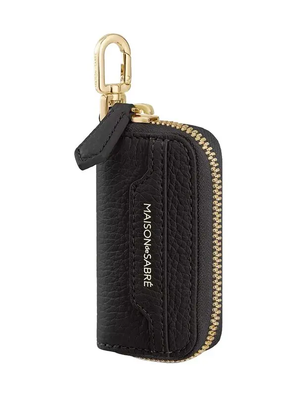 MAISON DE SABRE Zipped Key Case Charm - Black