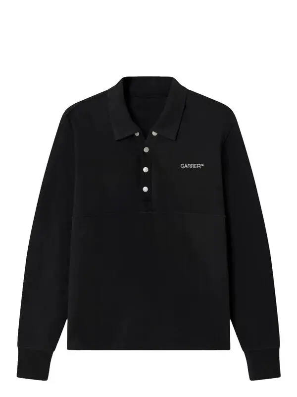 CARRER Val Long-sleeve Polo Shirt - Black