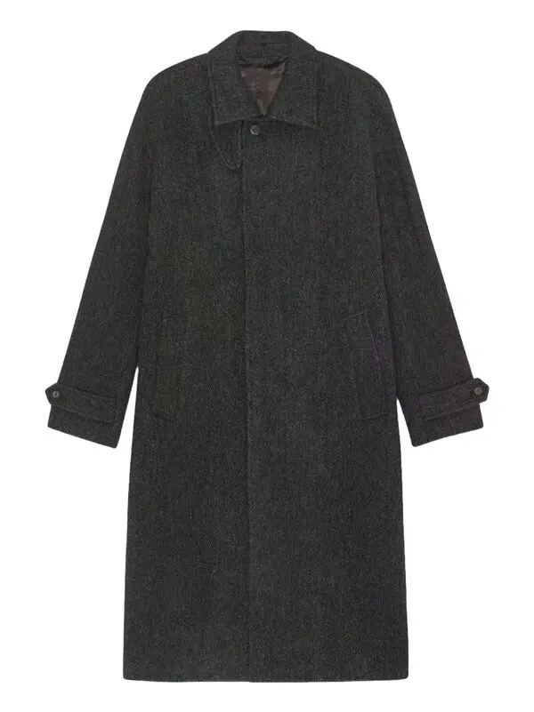 Nn07 Button-up Coat - Grey