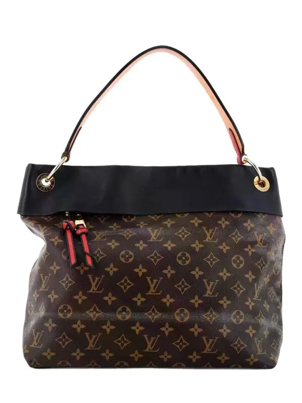 LOUIS VUITTON Tuileries Monogram Canvas Hobo Bag - Brown