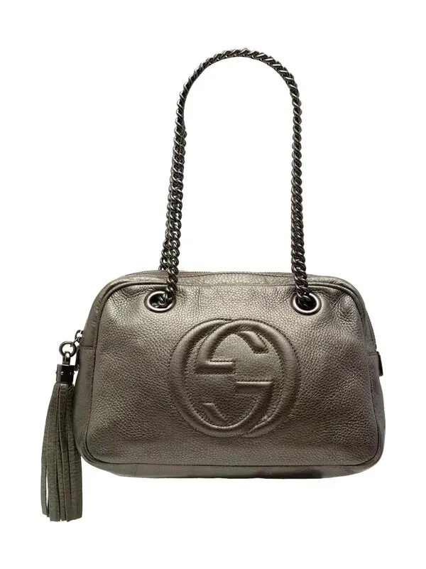 Gucci Leather Soho Chain Shoulder Bag - Brown