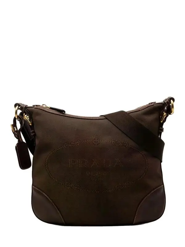 Prada Canapa Logo Crossbody Bag 2000-2025 - Brown
