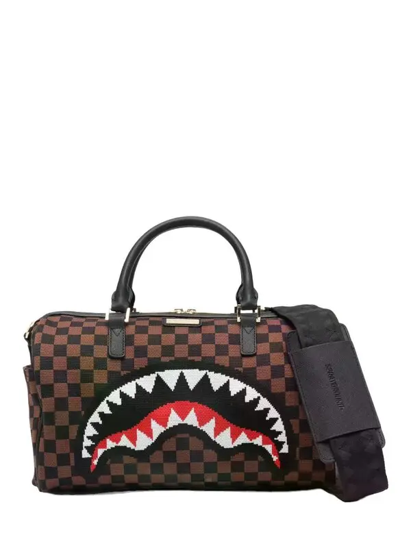 SPRAYGROUND Checkerboard-pattern Tote - Brown