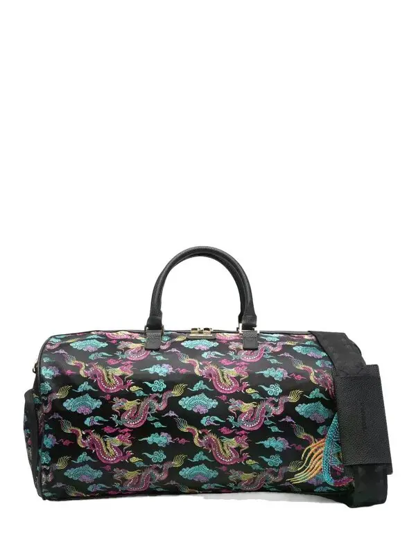 SPRAYGROUND Dragon Print Luggage Bag - Black