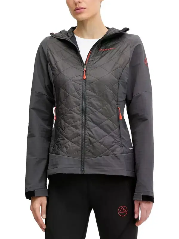 LA SPORTIVA Diamond-design Hooded Performance Jacket - Grey
