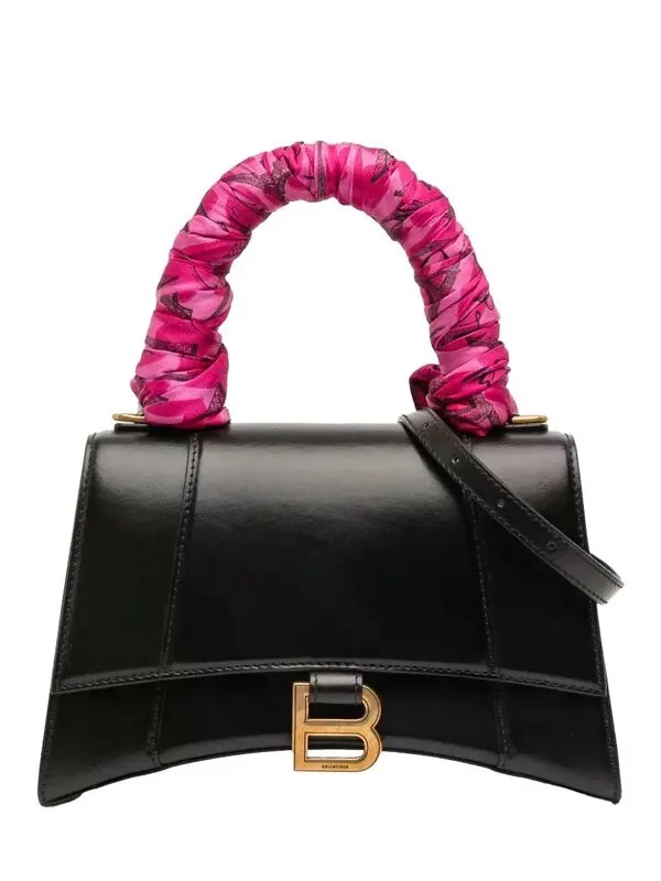 Balenciaga Small Hourglass Top Handle Bag - Black